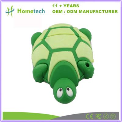 Cina Forma di tartaruga Disco flash USB personalizzato Cartoon di gomma Pendrive Cute USB Flash Drive in vendita