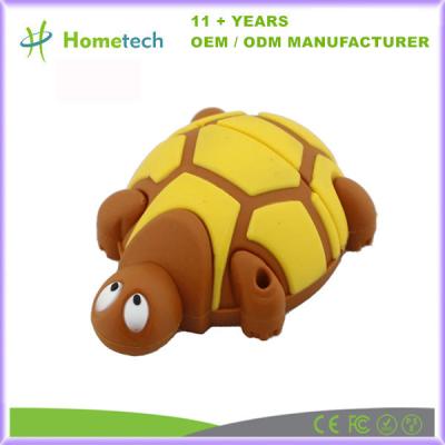 Cina Forma di tartaruga Disco flash USB personalizzato Cartoon di gomma Pendrive Cute USB Flash Drive in vendita