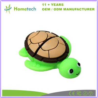 Cina Forma di tartaruga Disco flash USB personalizzato Cartoon di gomma Pendrive Cute USB Flash Drive in vendita