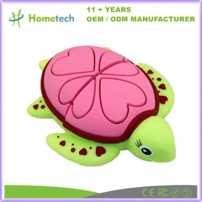 Cina Forma di tartaruga Disco flash USB personalizzato Cartoon di gomma Pendrive Cute USB Flash Drive in vendita