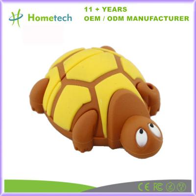 Cina Forma di tartaruga Disco flash USB personalizzato Cartoon di gomma Pendrive Cute USB Flash Drive in vendita