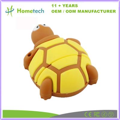 Cina Forma di tartaruga Disco flash USB personalizzato Cartoon di gomma Pendrive Cute USB Flash Drive in vendita