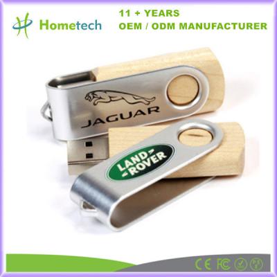 Cina Windows/Mac OS/Linux Compatibile 256GB Wood Twist USB Flash Drive con design in legno classico in vendita