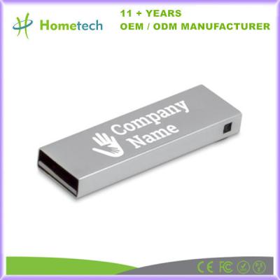 China 2.0/3.0 USB Flash Drive 8GB 16GB 32GB 64GB 128GB Mini Pendrive Metal Clip Memória Stick à venda