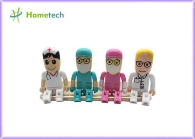 Cina Mini fumetto pendrive dell'infermiere di medico delle unità USB 64gb del carattere del regalo in vendita