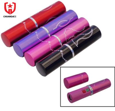 China Beautiful Red Anti Riot Electric Shocker for Ladies Self Defense Stun Guns for sale