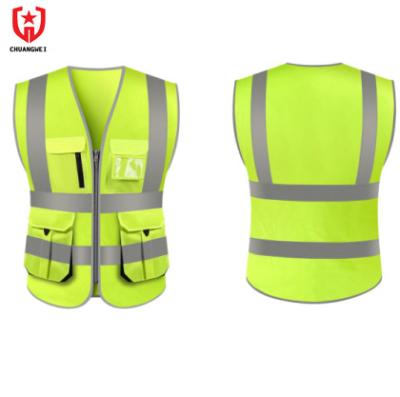 China CW-RV-1002   Multi-pocket reflective vest with reflective edges for sale