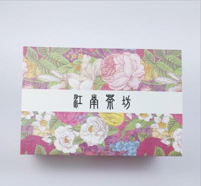 China Beautiful design recyclable printing custom cardboard paper drawer box for tea for sale