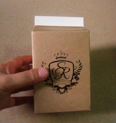 China Custom design recycle eco-friendly kraft paper gift box with bottom lock for sale