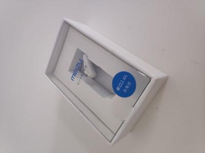 China Wholesale custom size paper packaging box PVC window box with EAV innertray for car charger for sale
