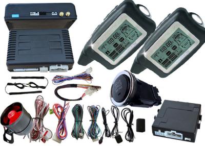 China 2 Way Remote Car Starter Keyless Ignition System , Remote Car Alarm System With Proximity Sensors for sale