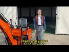 ZHONGMEI Agricultural Digger 0.8 Ton Power Strong Small Orchard Excavator