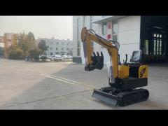 Small Hydraulic Backhoe Digger Orchard Greenhouse 1 Ton Micro Excavation Machine