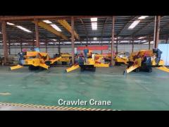 3 Ton Remote Control Elevator Crawler Cranes ZHONGMEI Small Hydraulic Spider Crane