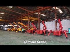 ZHONGMEI China Supplier Mini Hydraulic Telescope 1.2t Tracked Spider Crane With Attachments