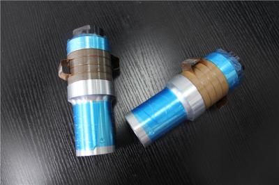 China Stepped Column 1200w Ultrasonic Piezoelectric Transducer , 24 Khz Ultrasonic Transducer  With 192mm Length for sale