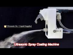 50khz ultrasound wide type spray coating nozzles for large area glass coated