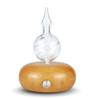 China 20m2 710g Wood And Glass Essential Oil Diffuser , Waterless Nebulizing Diffuser for sale