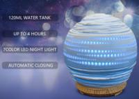 China 120ML Ceramic Aroma Diffuser Aromatherapy Diffuser 7 Led Light Humifider Air Electric Aromatherapy Diffuser for sale