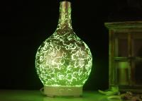 China 100ml 3D Glass Diffuser Aromatherapy Essential Oil Diffuser Electric Air Humidifier for sale