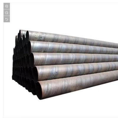 China Astm En 10217 Erw Round Tube S235 S355 Ss400 A36 Weld Black Punching Cutting for sale
