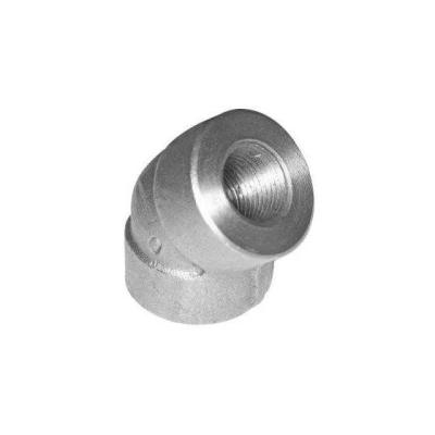 China ASTM Stainless Steel 3000lb Forged Fitting 45 Deg Elbow Equal Shape for sale