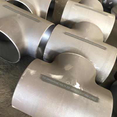 Cina Ansi B16.9 Acciaio Tee Fitting in acciaio inossidabile A403 Wp304l Diretto SCH80S in vendita