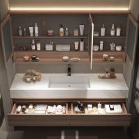 China Customized Wall Mounted Lavatory Cabinet Bathroom Vanity with E1 Environment Standard for sale
