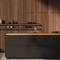 China Blum Hardware Customized Waterproof Matte Kitchen Cabinets for Modern Kitchen Design for sale