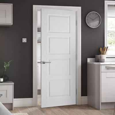 China Contemporary Style Side Opening Luxe Custom Interieurdeuren met Frames Hout in Wit Te koop