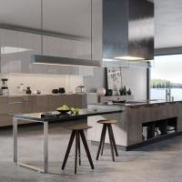 China Customize High Gloss Modular Kitchen Cabinet Low Formaldehyde Emission Lacquer Painting for sale
