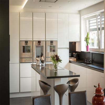 Cina Armadi di cucina tradizionali di lusso con bancone a bordo allentato e materiale in legno massello in vendita