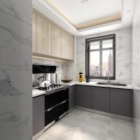 China Waterproof Custom Kitchen Cabinets with Solid Wood Construction and Lacquer Coating for sale