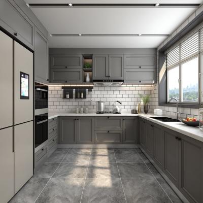 Cina Apparecchi da cucina finiti in finitura in finitura superiore e finitura in finitura inferiore in lacca per un design impermeabile in vendita