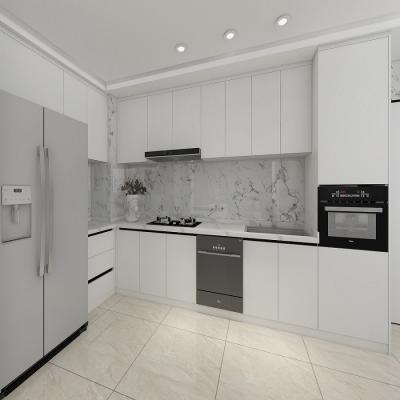 China Blum Hardware HDF Material de porta Americano Luxo Smart Armazém de cozinha de laca de madeira à venda