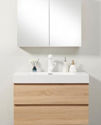 China Drawer Slides Hardware High End Custom Bathroom Vanity Set with MR-MDF Carcase Material for sale