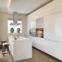 China Solid Wood Kitchen Wall Cabinet in Modern Design with Customized Size and Waterproof for sale