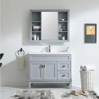 China Customized Width Modern Double Sink Luxury Bathroom Vanity for Your Custom Project for sale