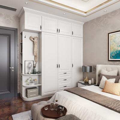 Muebles modernos Dormitorio armario de madera Armario incorporado diseñado para profesionales