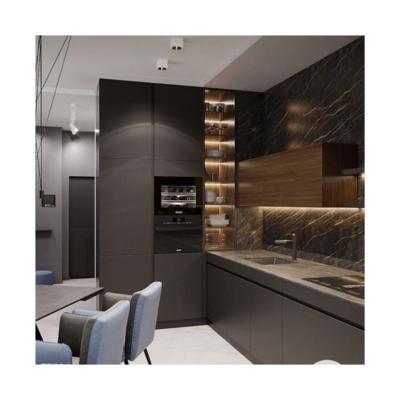 China E1 Particleboard / Plywood / MDF Carcase Material Villa / Appartement Keukenkast Set Te koop