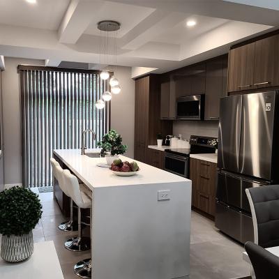 Cina Armadietti da cucina modulari in stile moderno con bordo piatto / bordo allentato in vendita