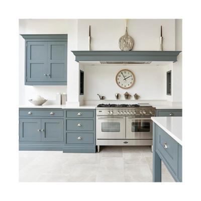 China E1 Particleboard Carcase Material European Style Wooden Shaker Kitchen Wall Cabinets for sale