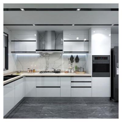 China Smart Cupboard Complete Kitchen Cabinets for Apartment Designs Melamine Board Durable for sale