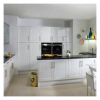 China Drawer Slide Accessories Customization White Lacquer Shaker Style Kitchen Cabinets for sale