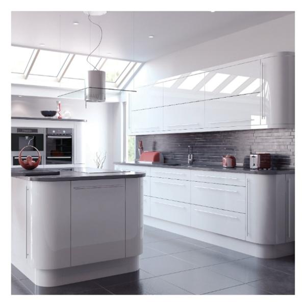 Quality Solid Maple Wood Modern White Shaker Kitchen Cabinets in Custom Simple Design for sale