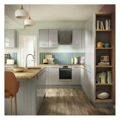 Cina Armadi modulari per piccole cucine in finitura lucida lucida e colore Ral personalizzato in vendita