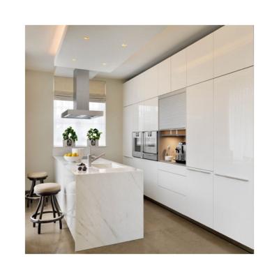 China Customized Luxury Lacquer Painting Modern Kitchen Furniture Cabinets for Easy Install for sale