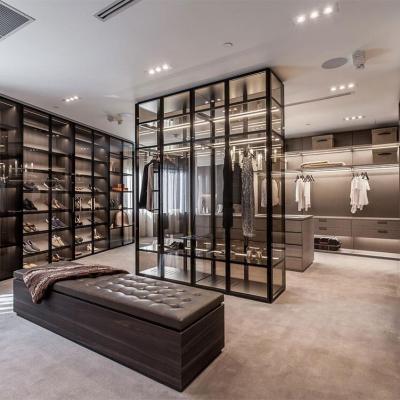 China European Design Professional Modern Furniture Convertible Walk In Wooden Closet Bedroom for sale
