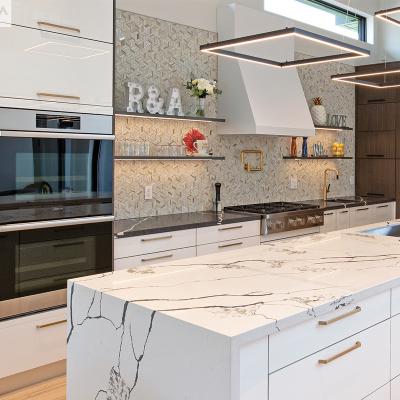 Cina Flat Edge Confezionamento e lavandino inclusi nel nostro set di arredamento di cucina di design moderno in vendita