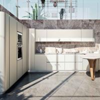 China E1 Particleboard MDF Customized Kitchen Wall Cabinets Lacquer Finish 3 Years Durable for sale